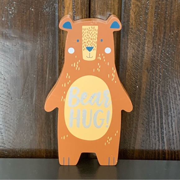 Vintage | Accents | Bear Hug Vintage Wooden Standing Prop | Poshmark